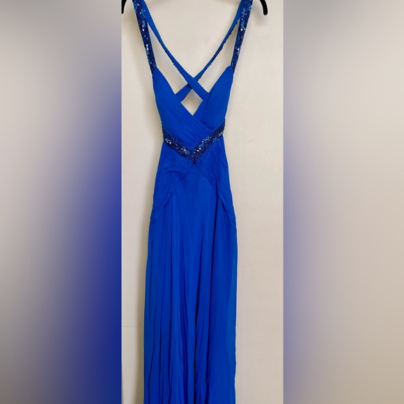 Cache | Dresses | Cache Blue Formal Dress Prom Dress | Poshmark
